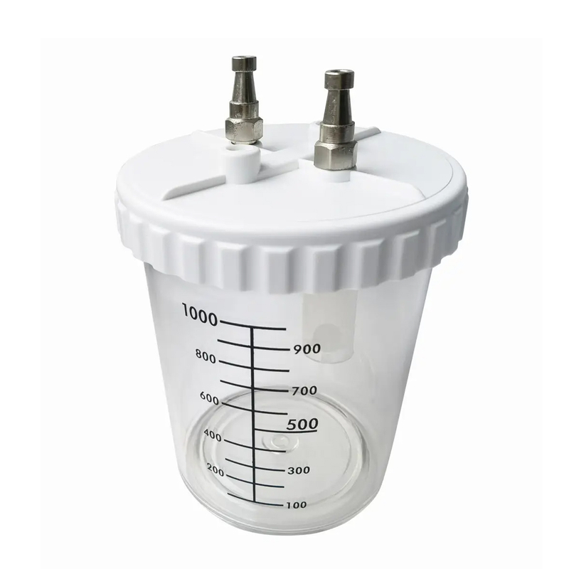 1L wall medical vacuum regulator suction jar for Portable Phlegm ...